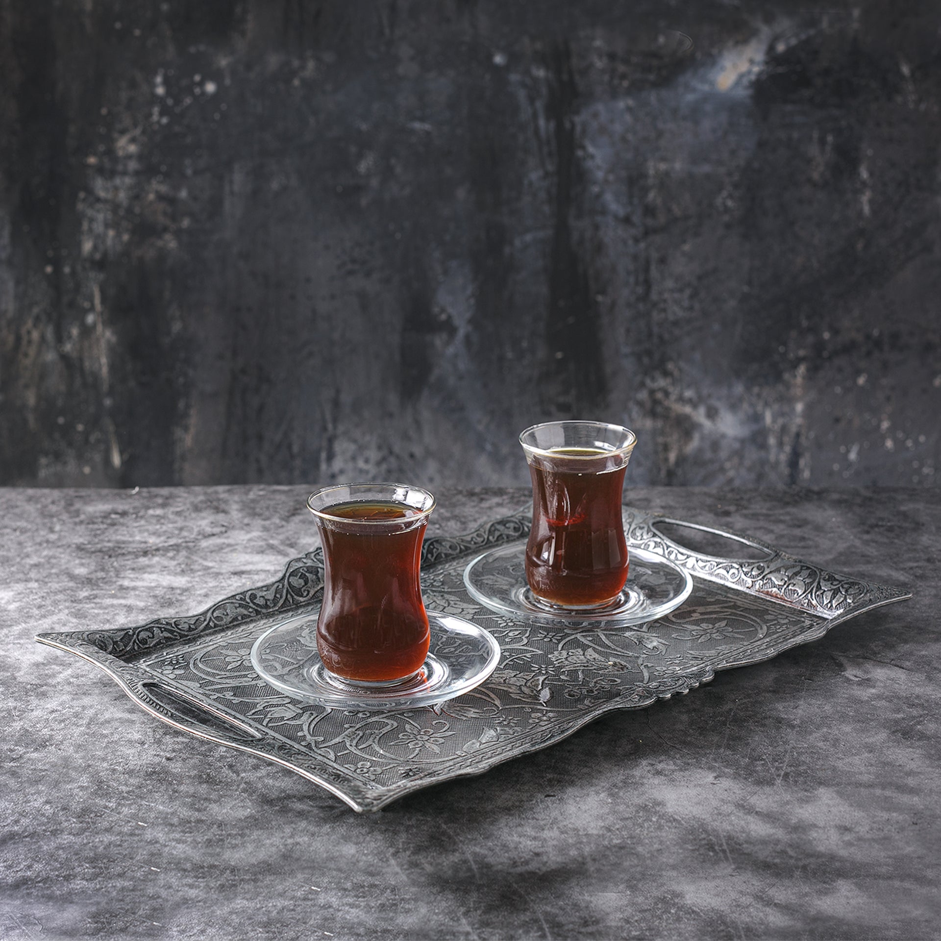 home fancy coffee tea beverage serving tray rectangular