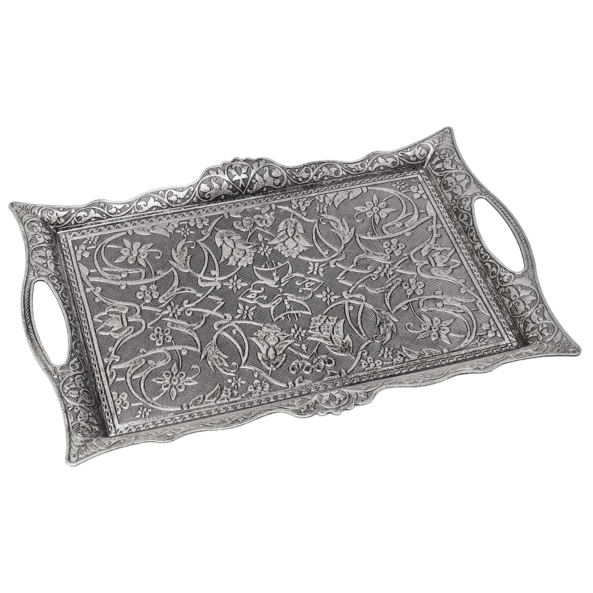 home fancy coffee tea beverage serving tray rectangular