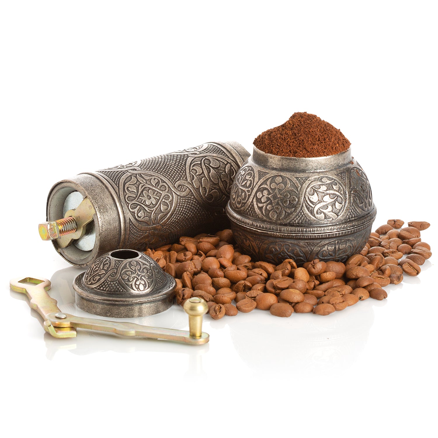 home coffee grinder copper manual coffee mill