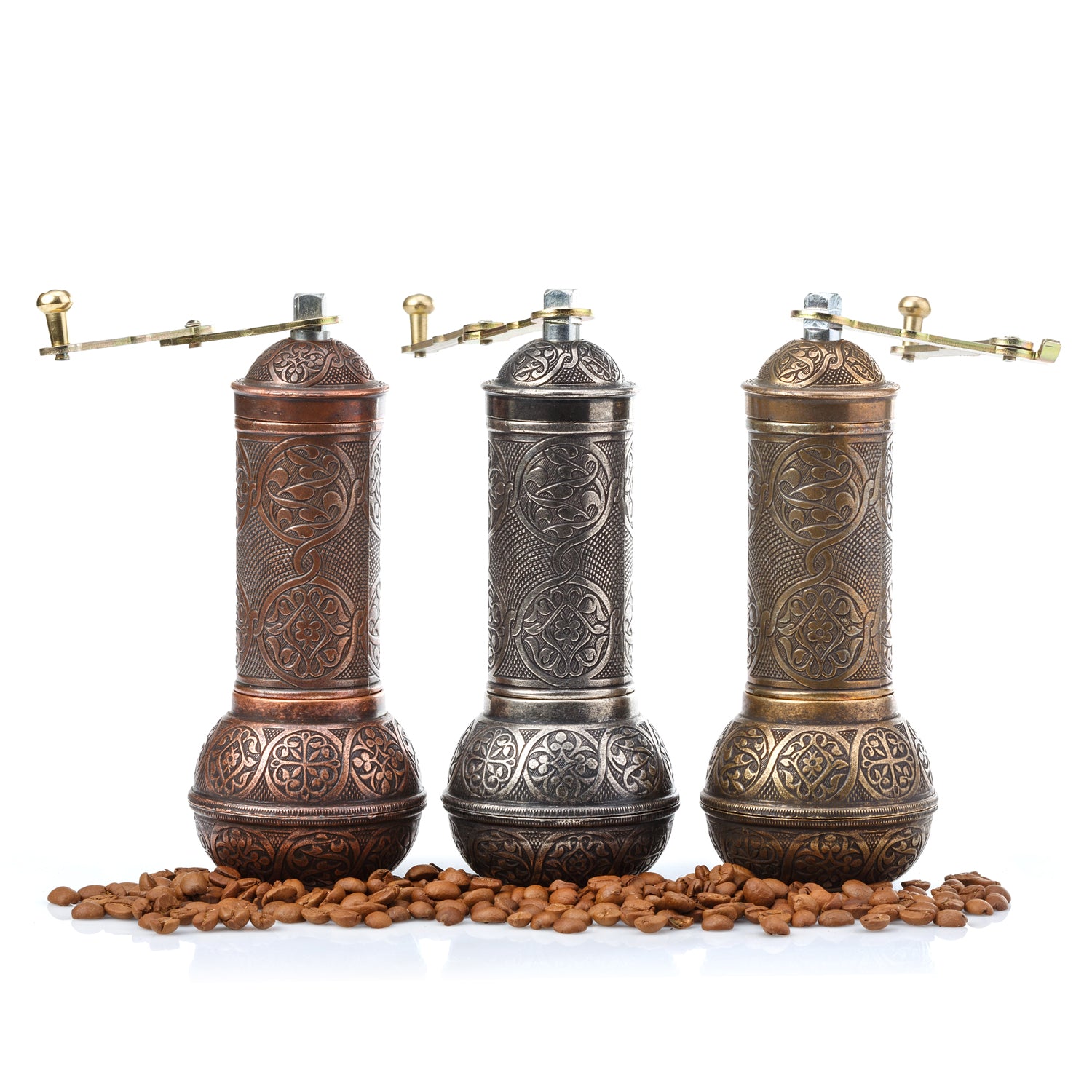 home coffee grinder copper manual coffee mill