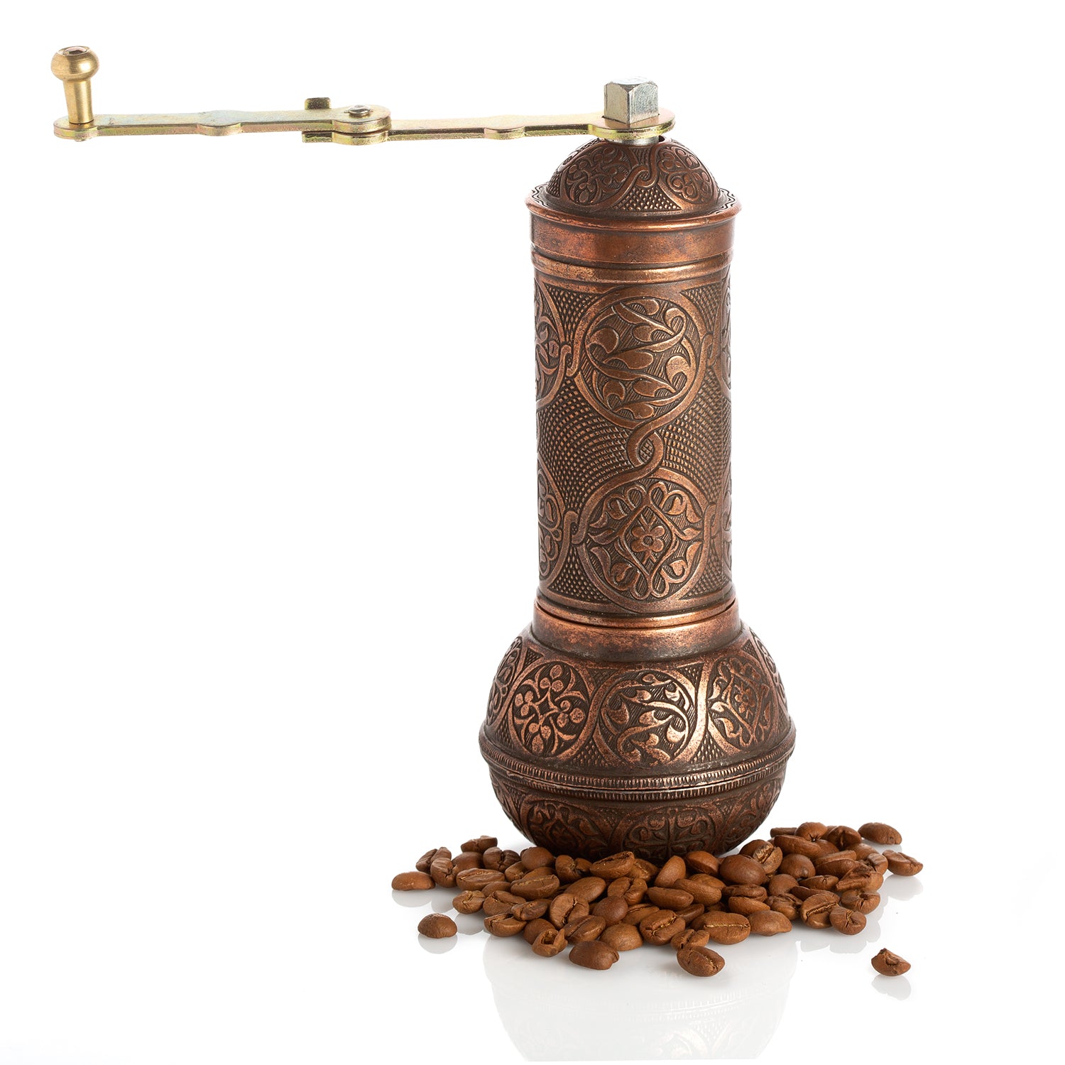 home coffee grinder copper manual coffee mill