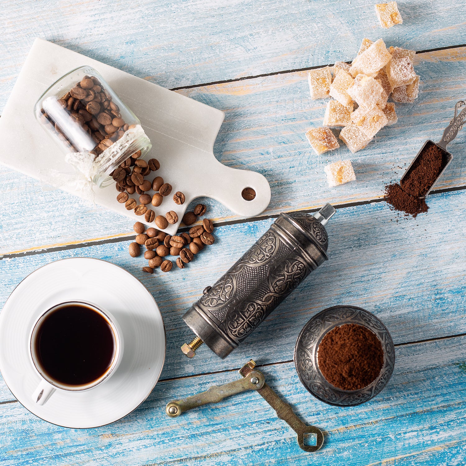 home coffee grinder copper manual coffee mill